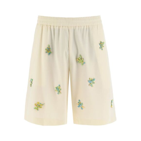 BONSAI | Shorts | Bonsai Applique Wool Shorts | Poshmark